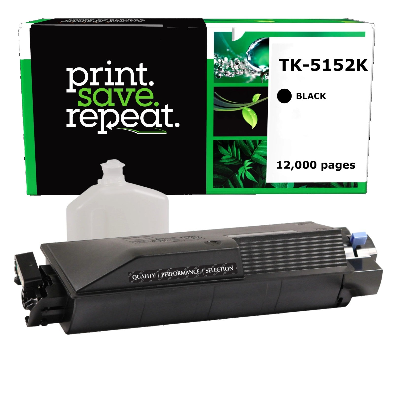 Kyocera Mita TK-5152K Black Compatible Toner Cartridge [12,000 Pages] – Print.Save.Repeat.