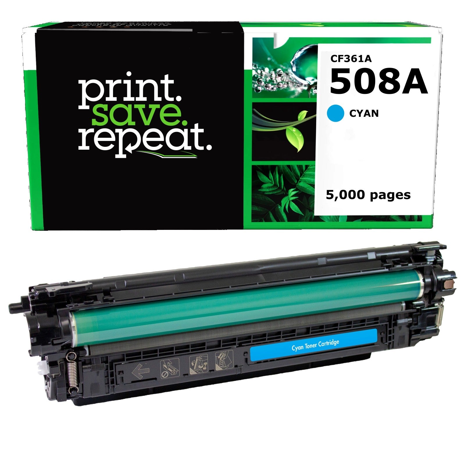 HP 508A (CF361A) Cyan Remanufactured Color Toner Cartridge [5,000 Page – Print.Save.Repeat.