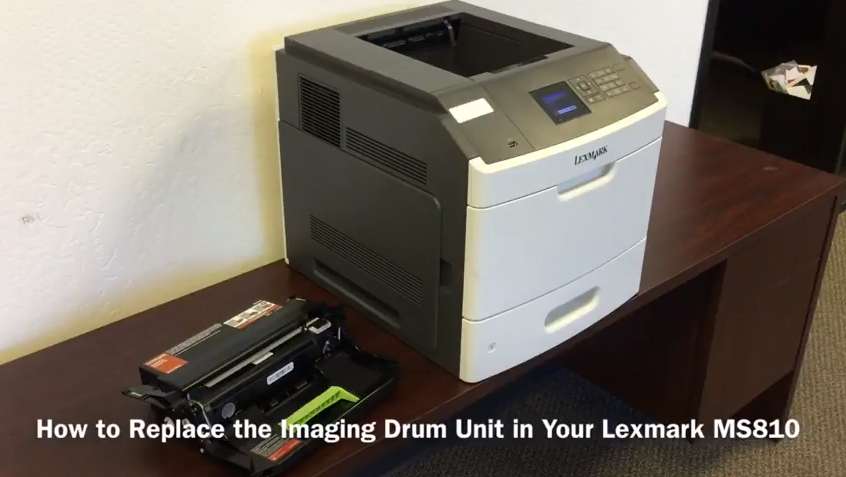 Lexmark MS810: How to Replace the Imaging Drum Unit — PrintSaveRepeat.com