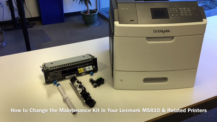 How to Change the Maintenance Kit in Your Lexmark MS810 & Related Prin ...