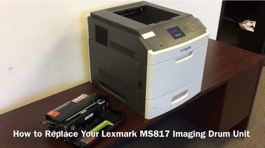Lexmark MS817 Series: How to Replace the Imaging Drum Unit ...