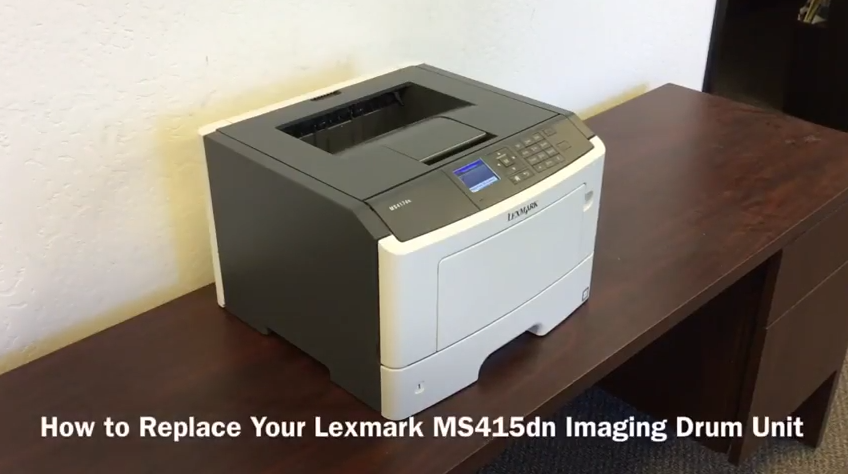 Lexmark MS415dn: How to Replace the Imaging Drum Unit — PrintSaveRepeat.com