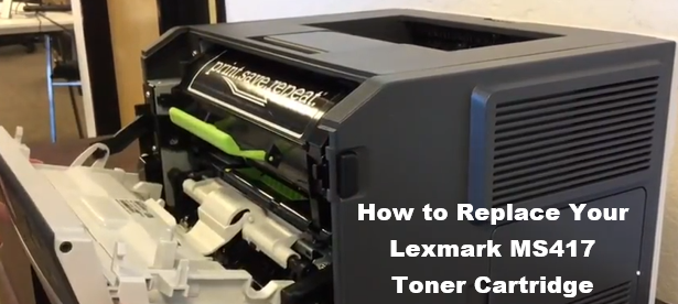 Lexmark MS417dn: How to Replace the Toner Cartridge — PrintSaveRepeat.com