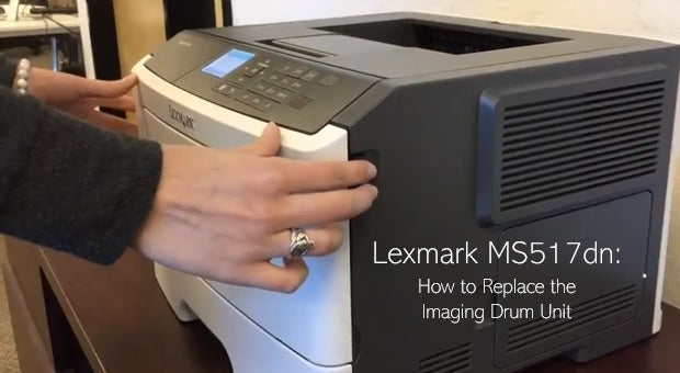 Lexmark MS517dn: How to Replace the Imaging Drum Unit — PrintSaveRepeat.com