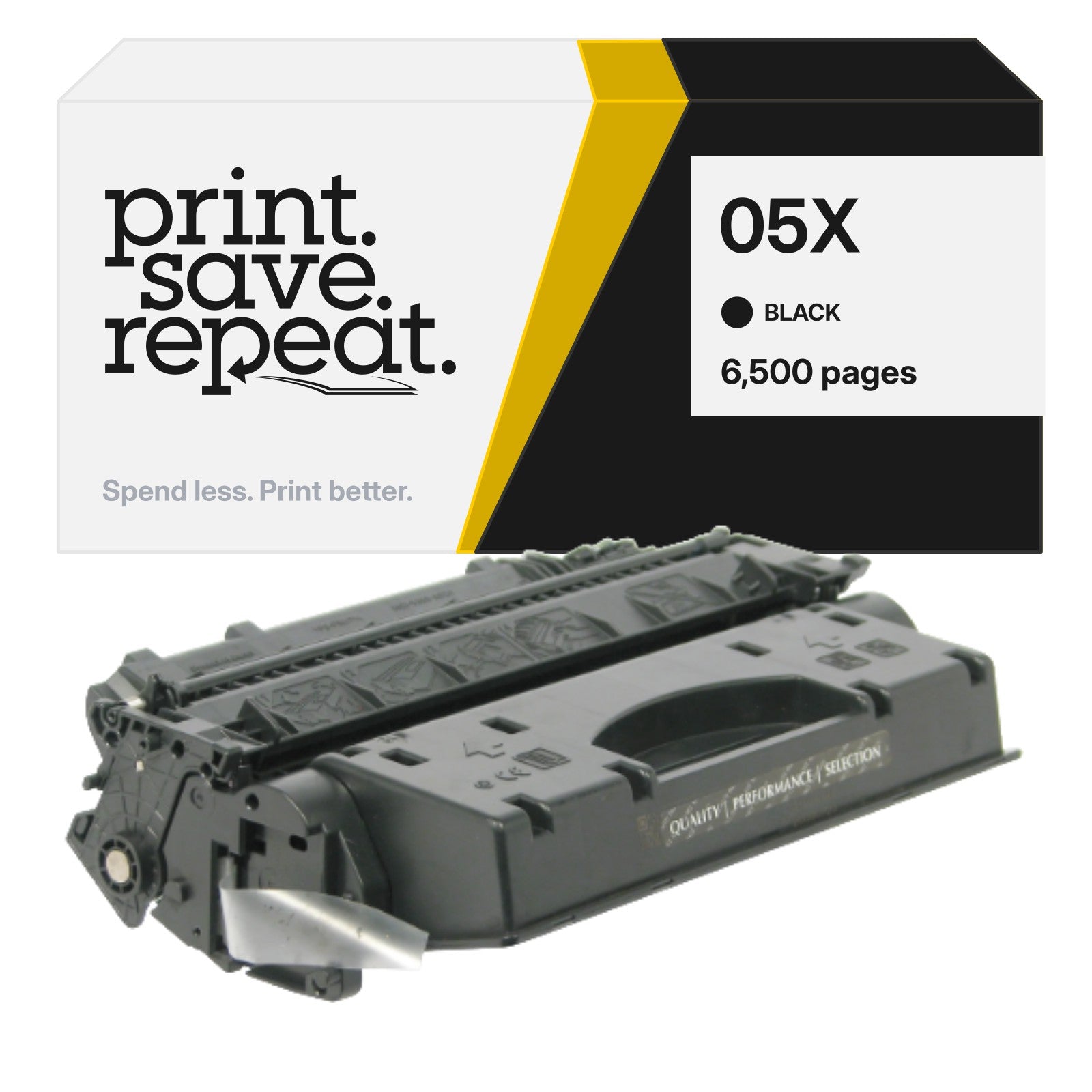 HP 05X (CE505X) Premium Compatible Toner Cartridge [6,500 Pages ...