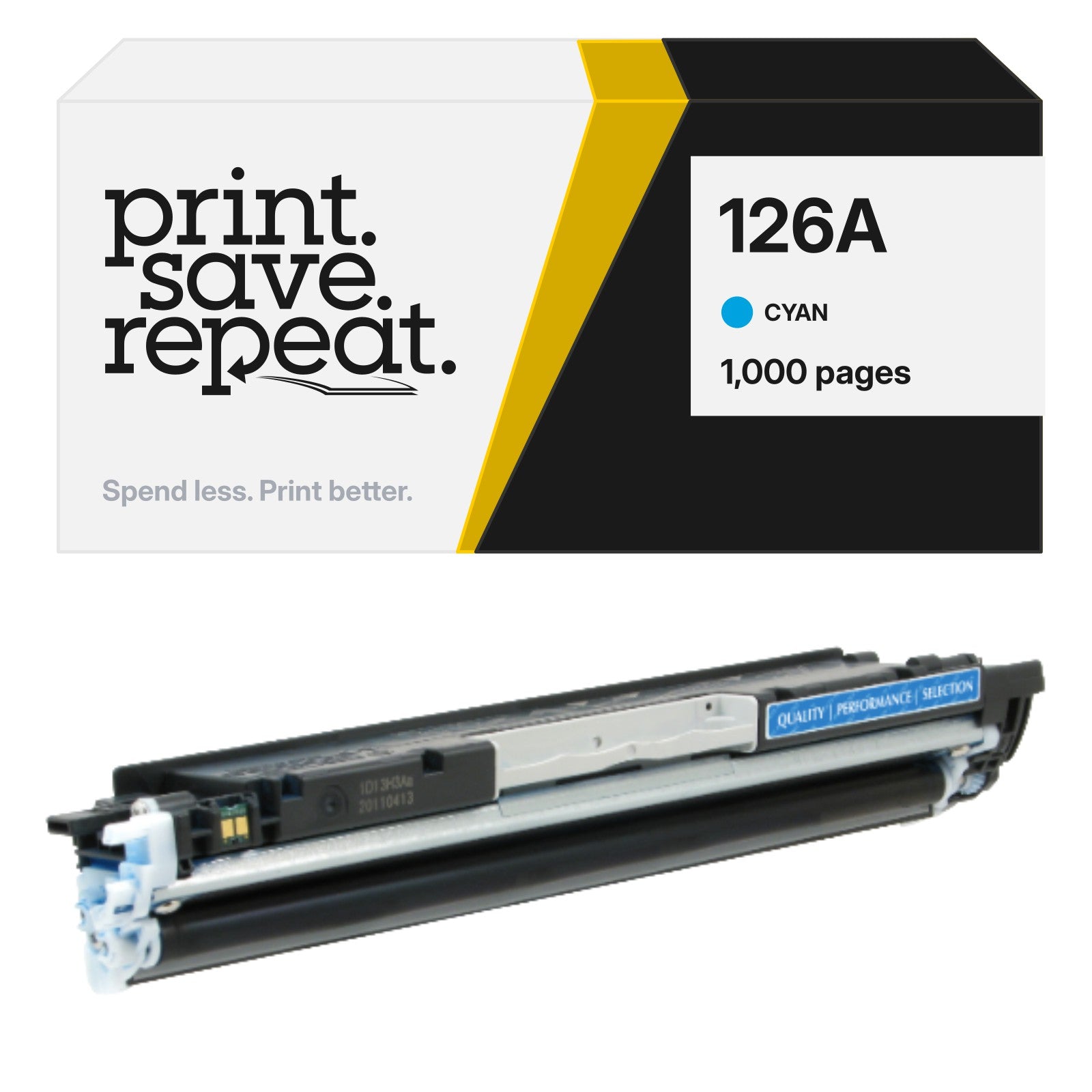 HP 126A (CE311A) Cyan Premium Compatible Toner Cartridge [1,000 Pages ...