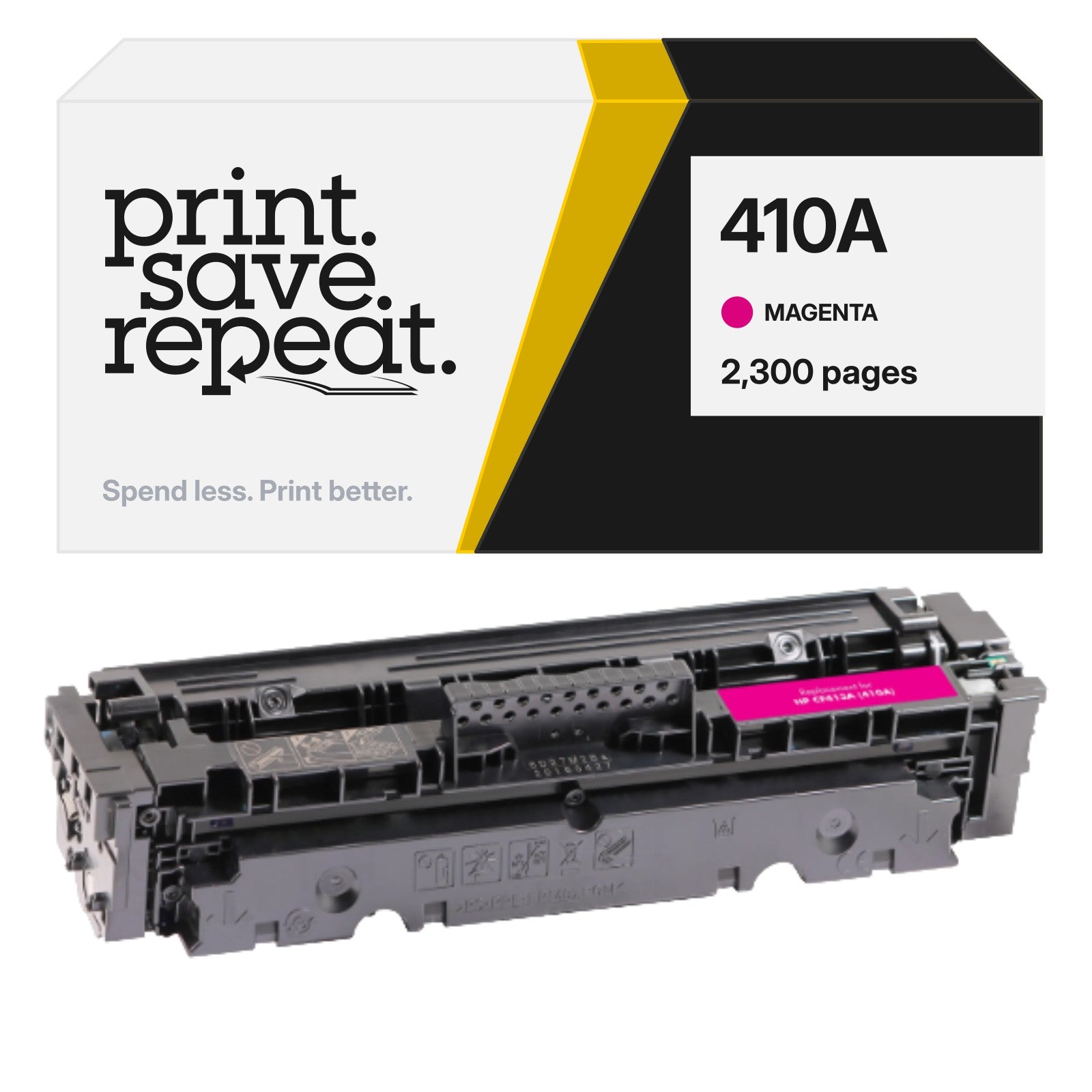 HP 410A (CF413A) Magenta Premium Compatible Toner Cartridge [2,300 Pag ...