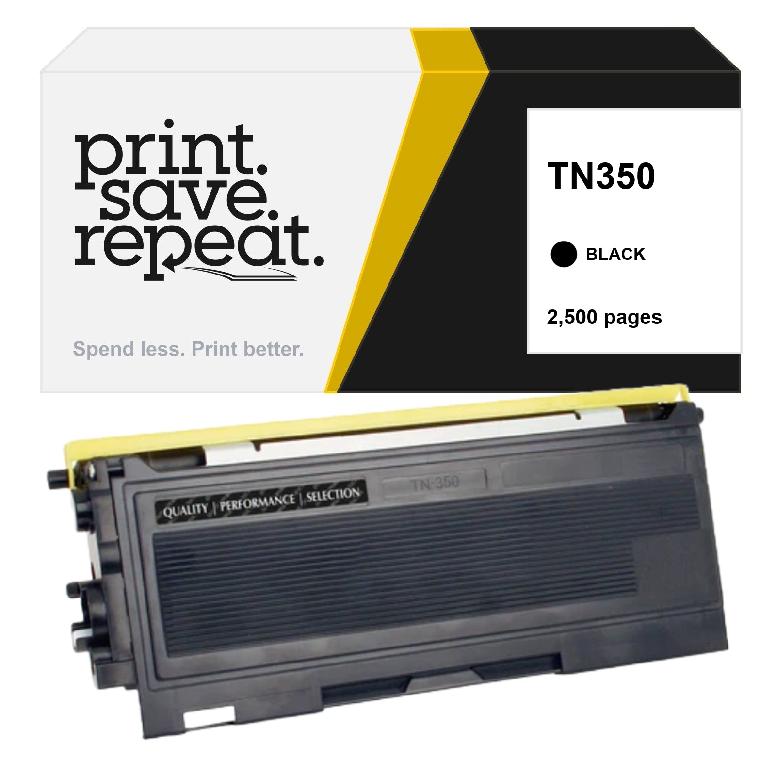 Brother TN-350 Toner Cartridge - Premium Compatible - [2,500 Pages ...