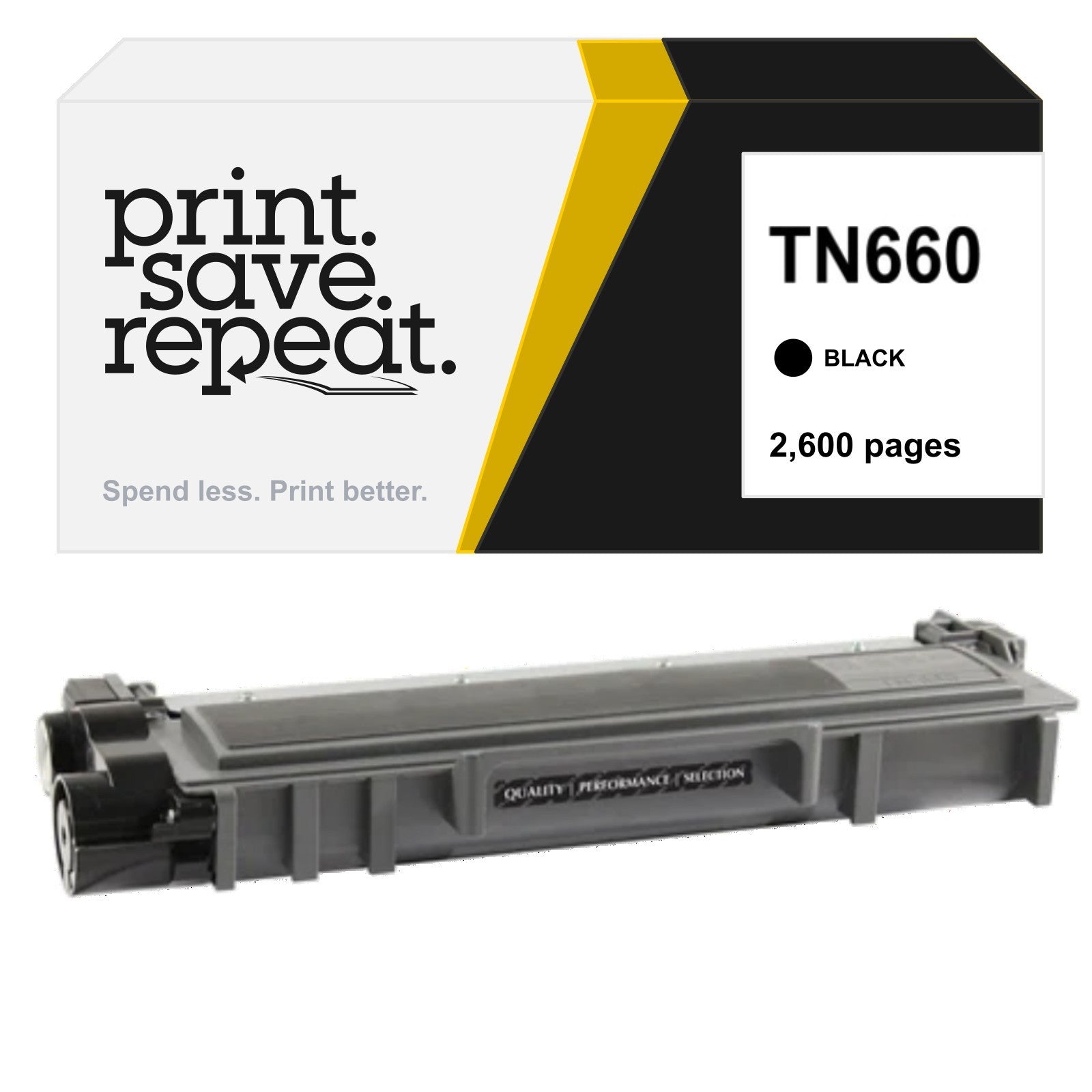 Brother TN660 High Yield Premium Compatible Toner Cartridge [2,600 Pag ...