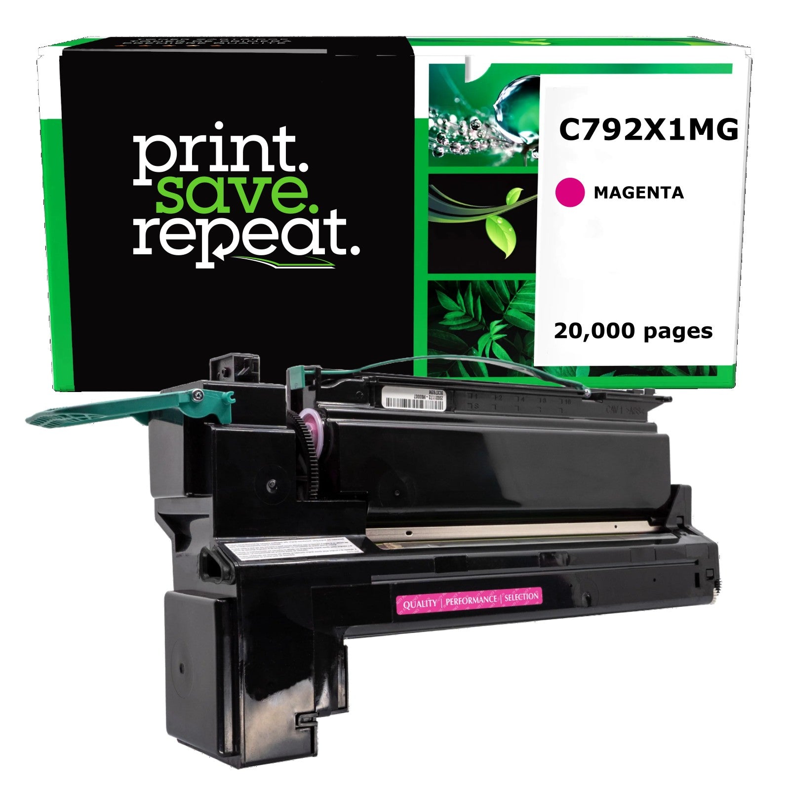 Lexmark C792X1MG, C792X2MG Magenta High Yield Remanufactured Toner Car ...