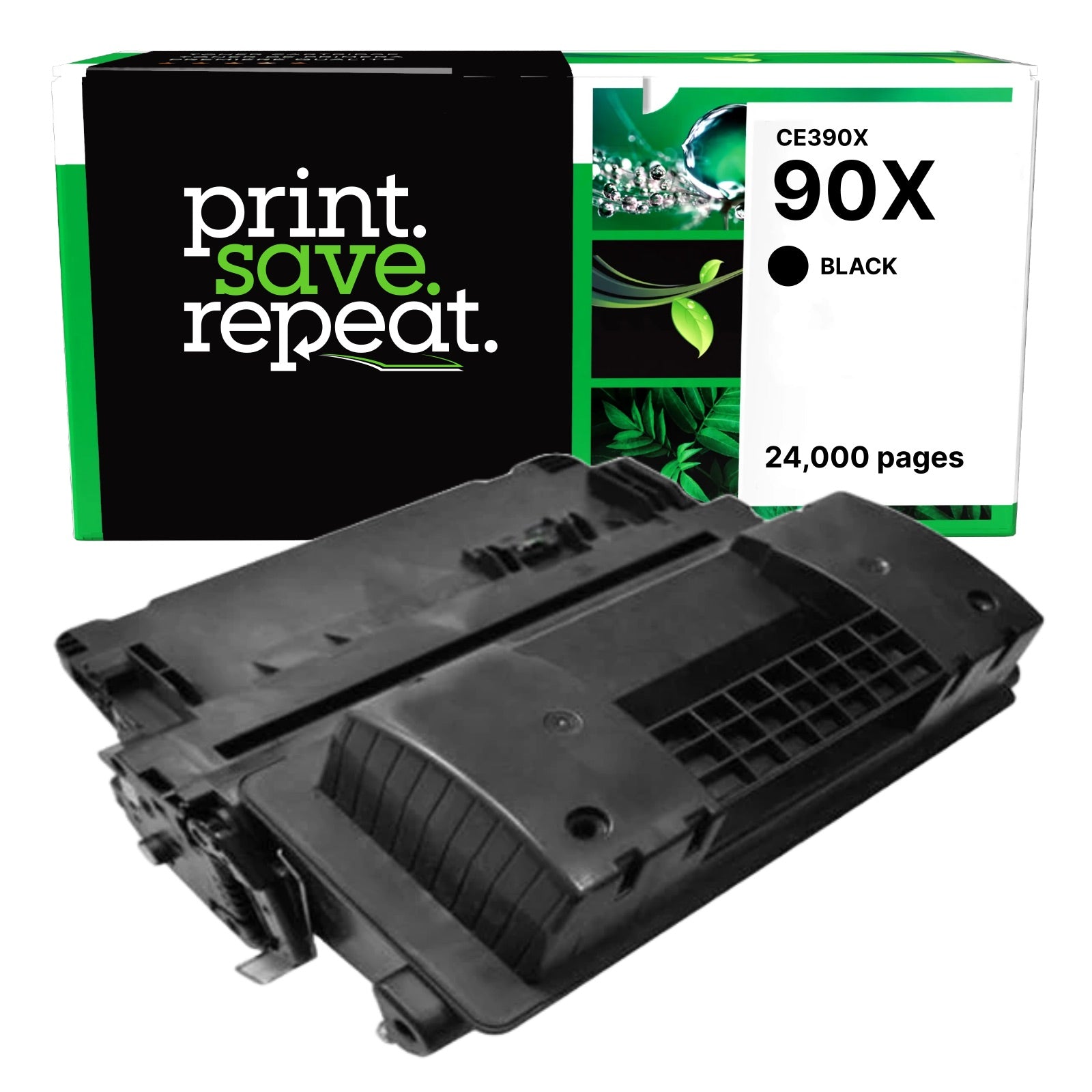 HP 90X (CE390X) High Yield Remanufactured Toner Cartridge [24,000 Page ...