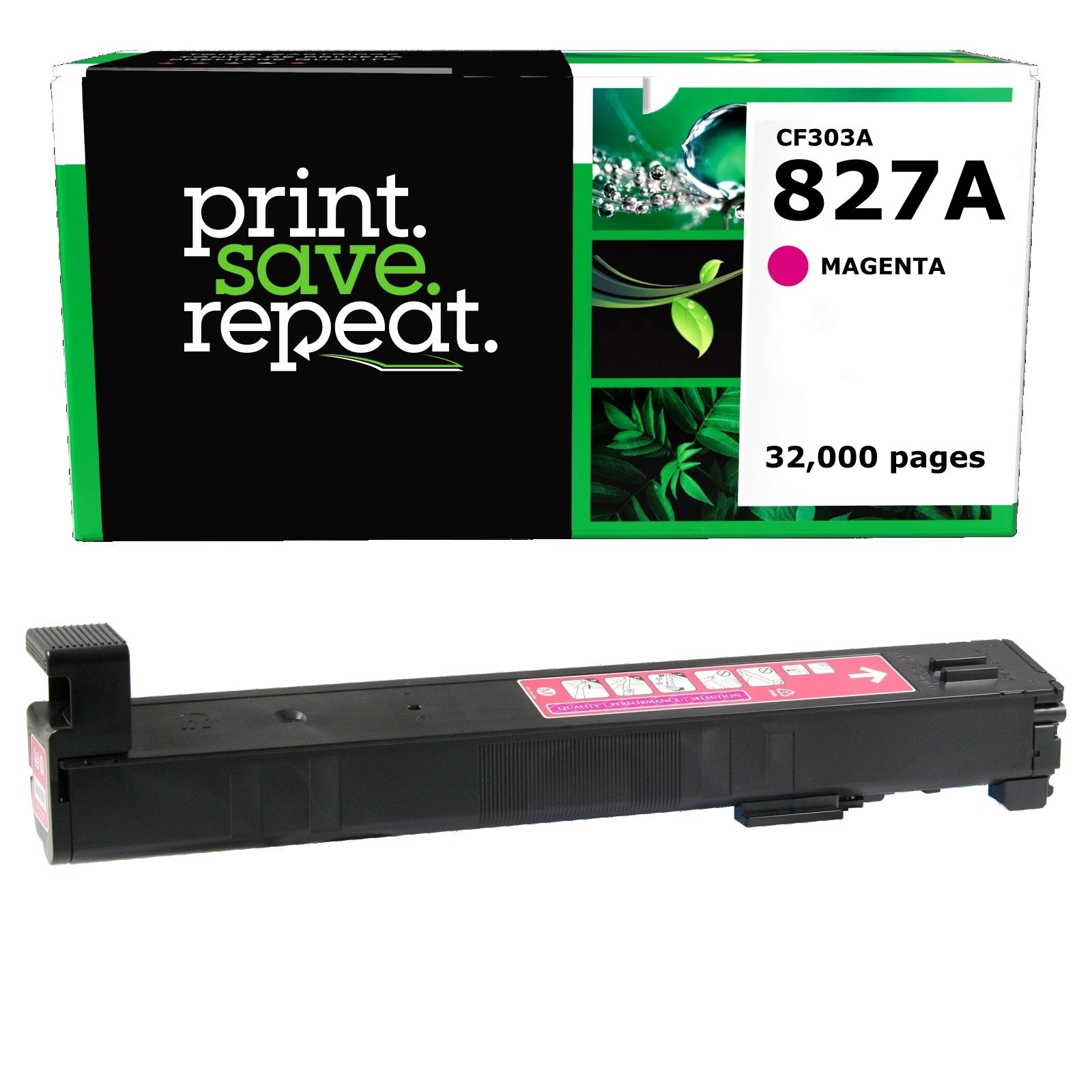 HP 827A (CF303A) Magenta Remanufactured Color Toner Cartridge [32,000 ...