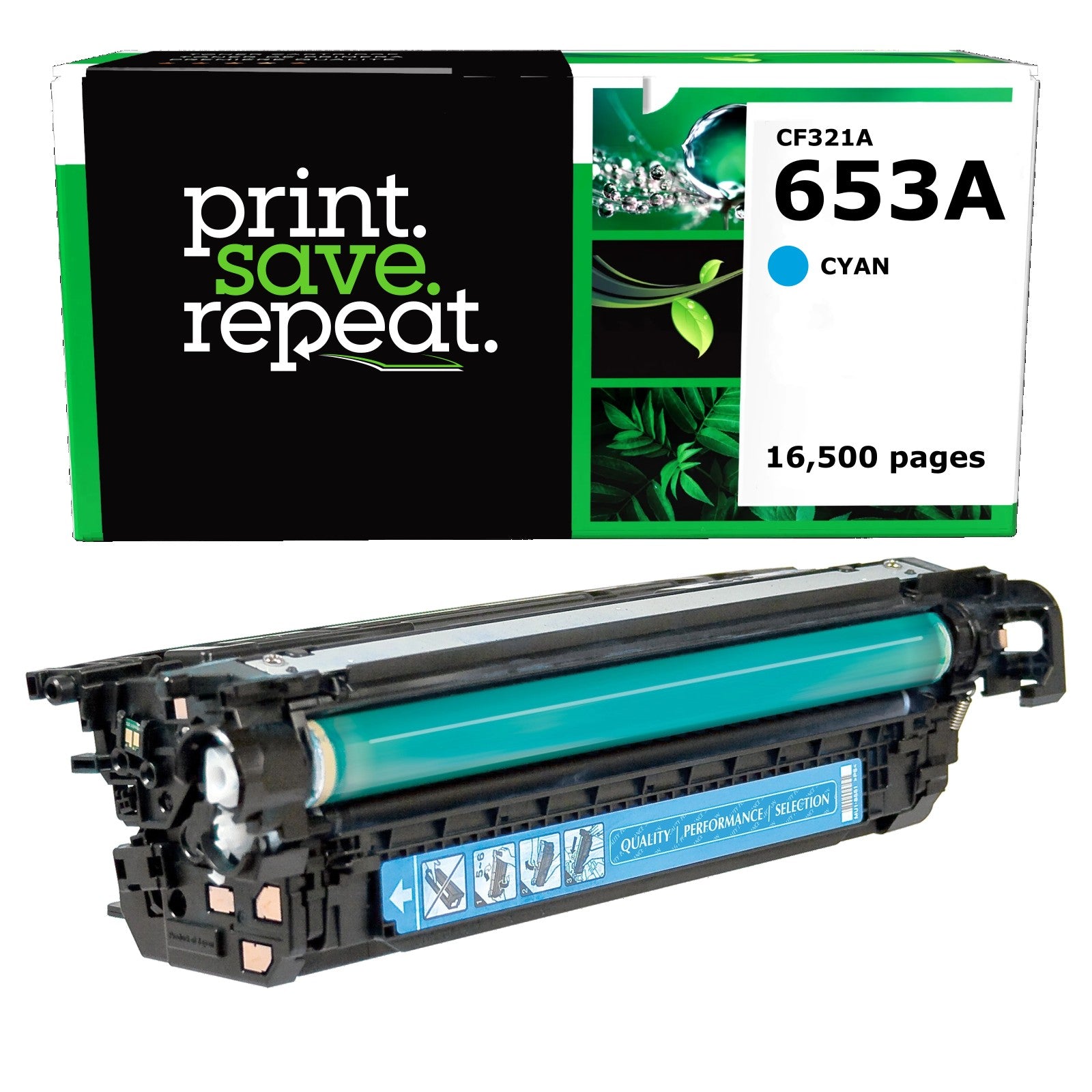 HP 653A Cyan Remanufactured Toner Cartridge [16,500 Pages] – Print.Save ...
