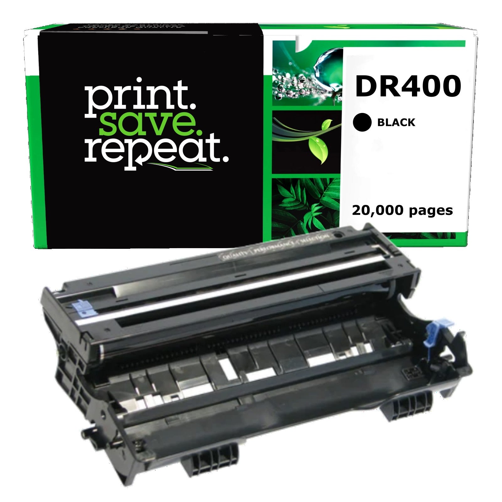 Brother DR-400 Remanufactured Drum Unit [20,000 Pages] – Print.Save.Repeat.