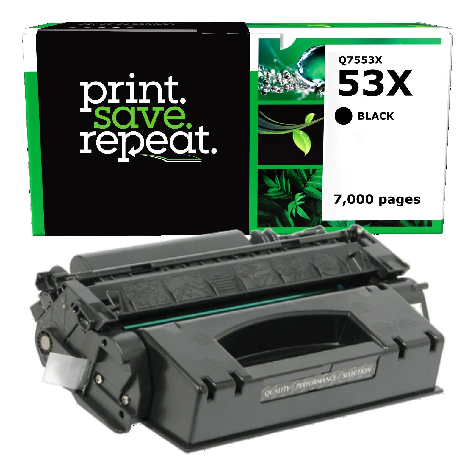 HP 53X (Q7553X) High Yield Remanufactured Toner Cartridge [7,000 Pages ...