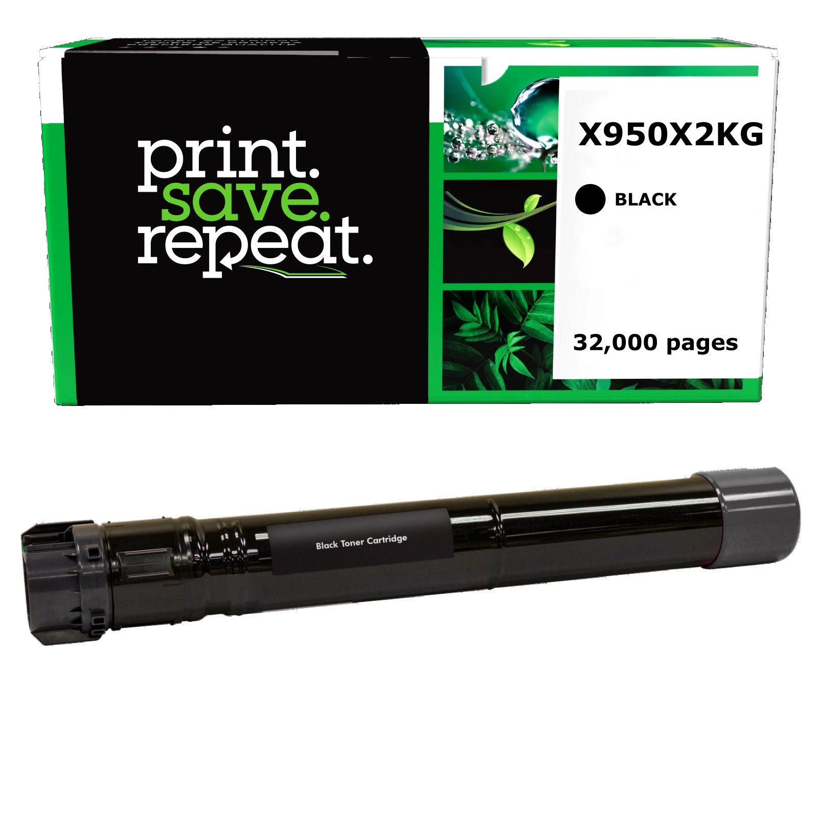 Lexmark X950X2KG Black Extra High Yield Remanufactured Toner Cartridge ...