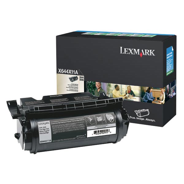 OEM Lexmark X644X11A Extra High Yield Toner Cartridge for X644, X646 ...