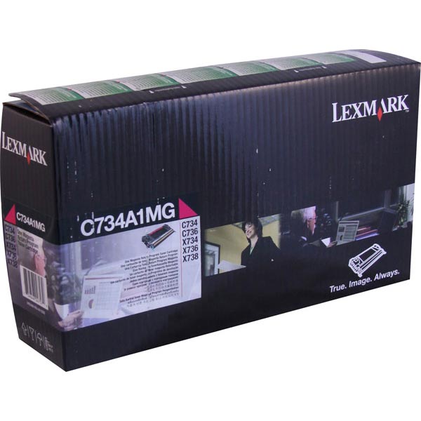 OEM Lexmark C734A1MG Magenta Toner Cartridge for C734, C736, X734, X73 ...