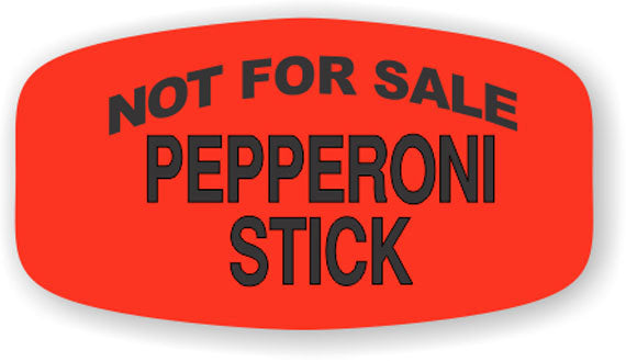 Not For Sale Pepperoni Stick Label | Roll of 1,000 – Print.Save.Repeat.