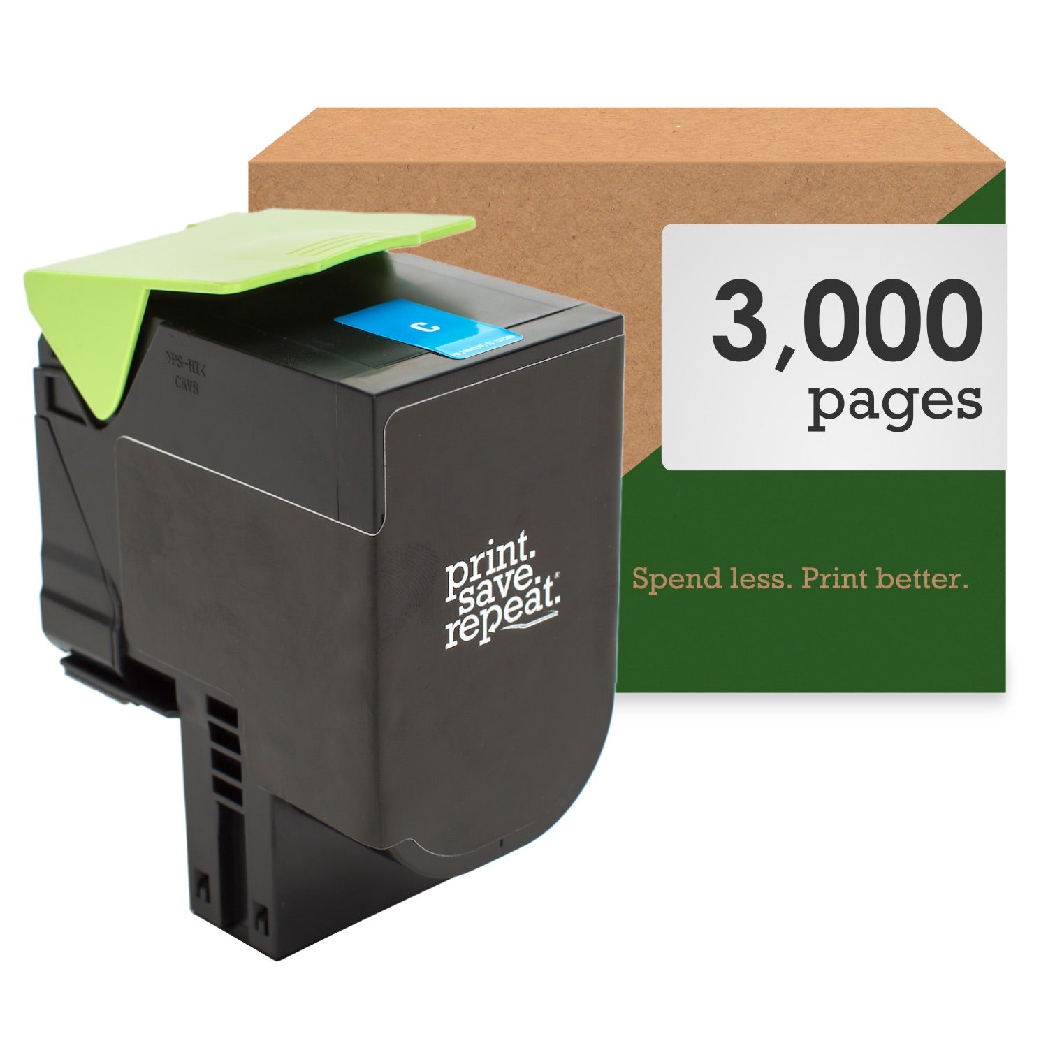 Lexmark 701HC (70C1HC0) Cyan High Yield Remanufactured Toner Cartridge ...