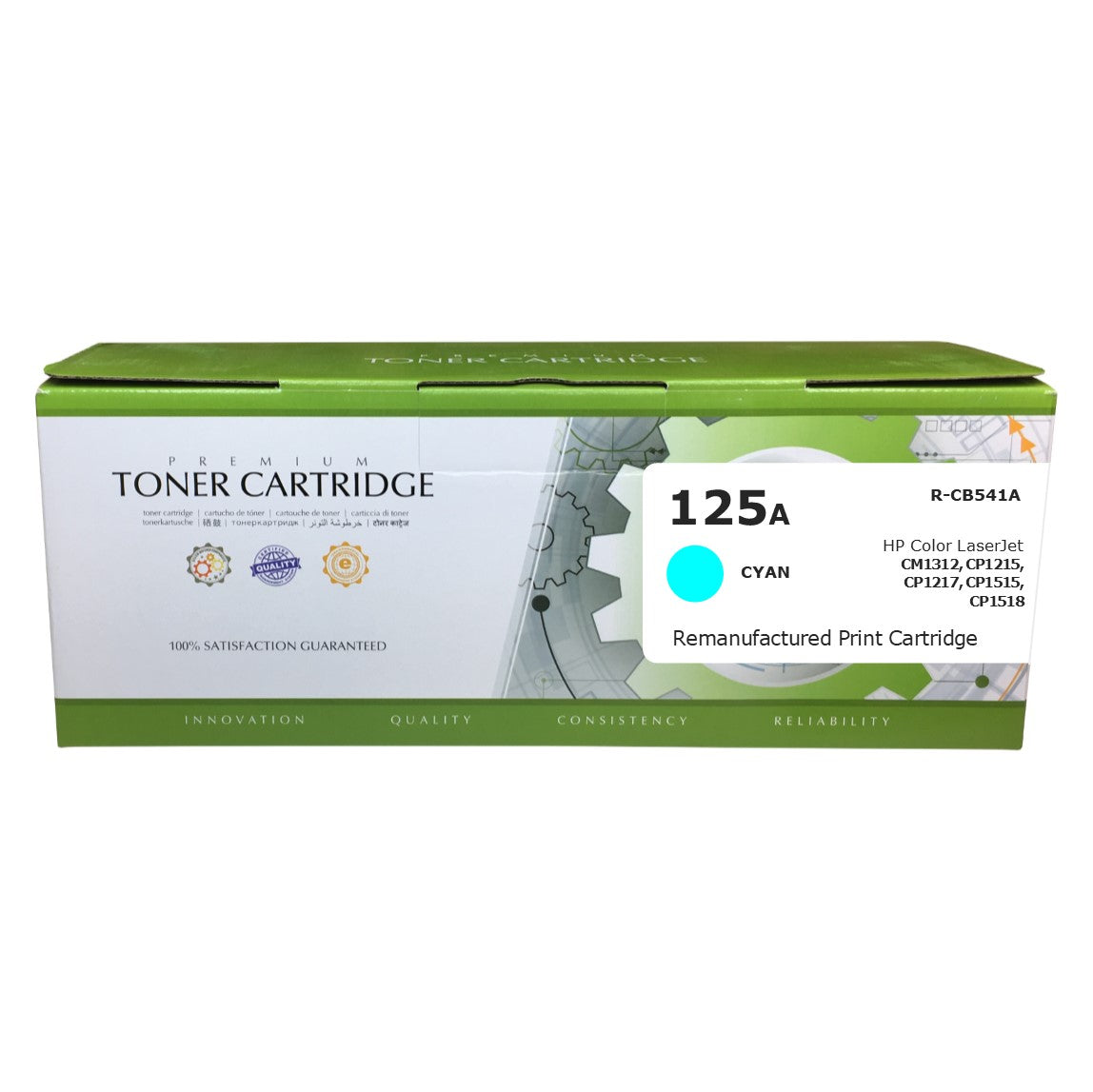 HP 125A (CB541A) Cyan Compatible Toner Cartridge [1,400 pages] – Print ...